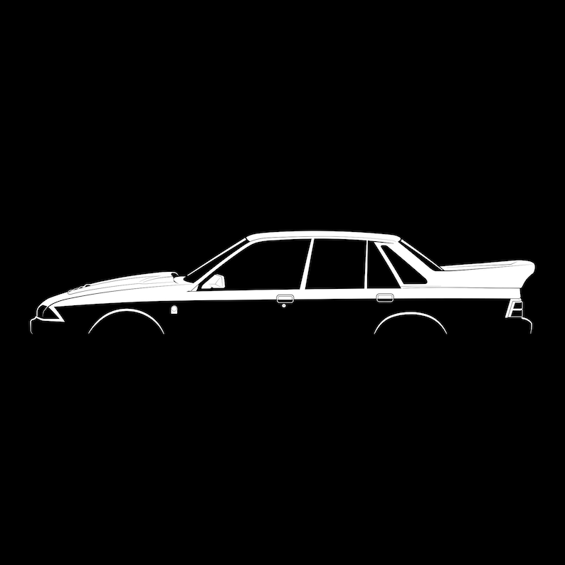 Commodore HSV SS Group A Sv (VL) Silhouette Vector File - Etsy