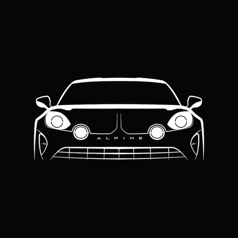 A110 Front and Rear Vector File - Etsy