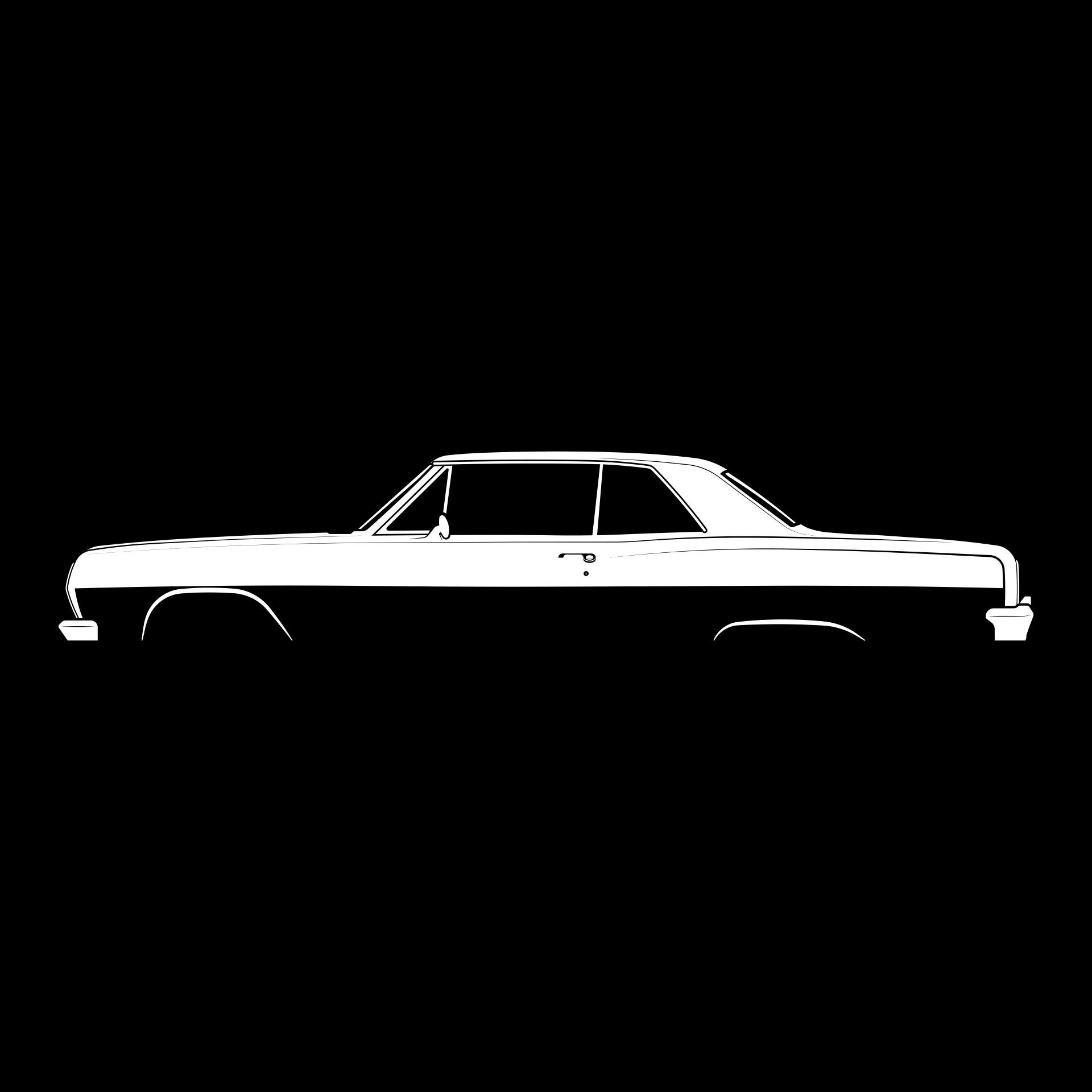 Chevelle SS (1965) Silhouette Vector File - Etsy