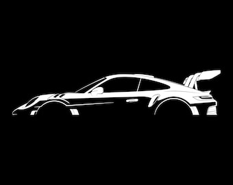 Porsche Gt3 Outline - Etsy