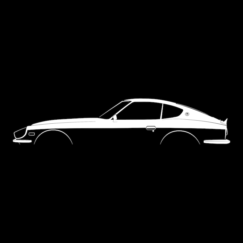 Datsun 240Z Silhouette Vector File - Etsy