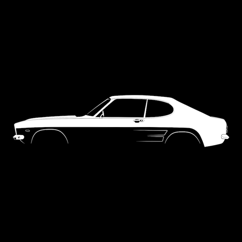 Capri Mk I Silhouette Vector File - Etsy