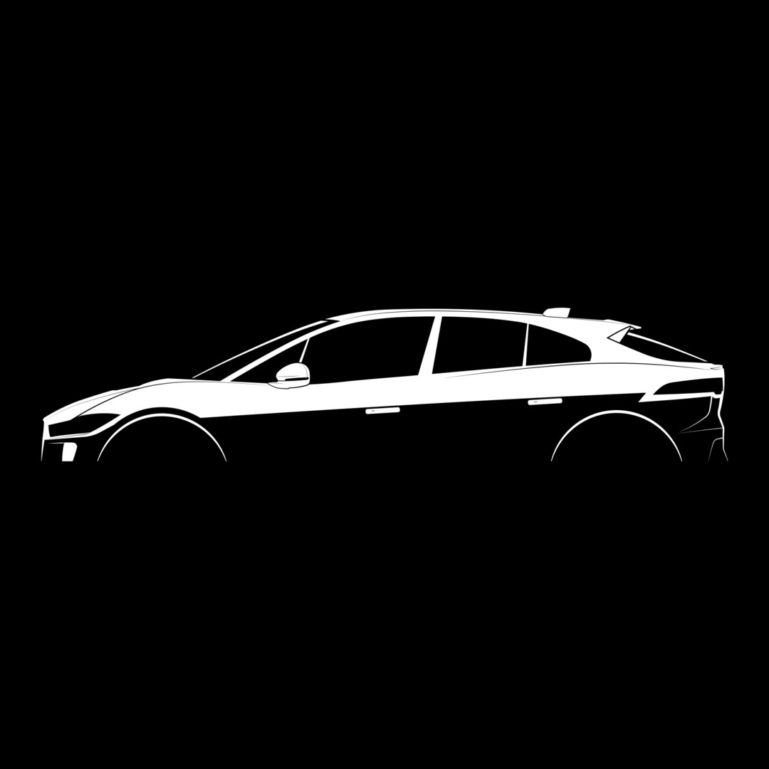 I-pace Silhouette Vector File - Etsy
