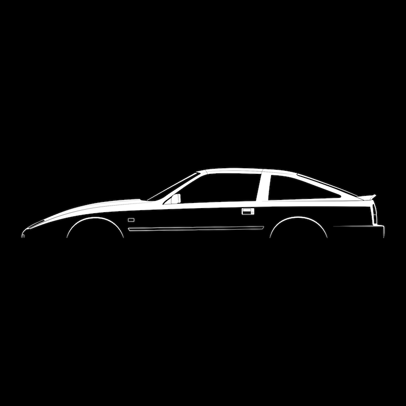 300ZX (Z31) Silhouette Vector File - Etsy