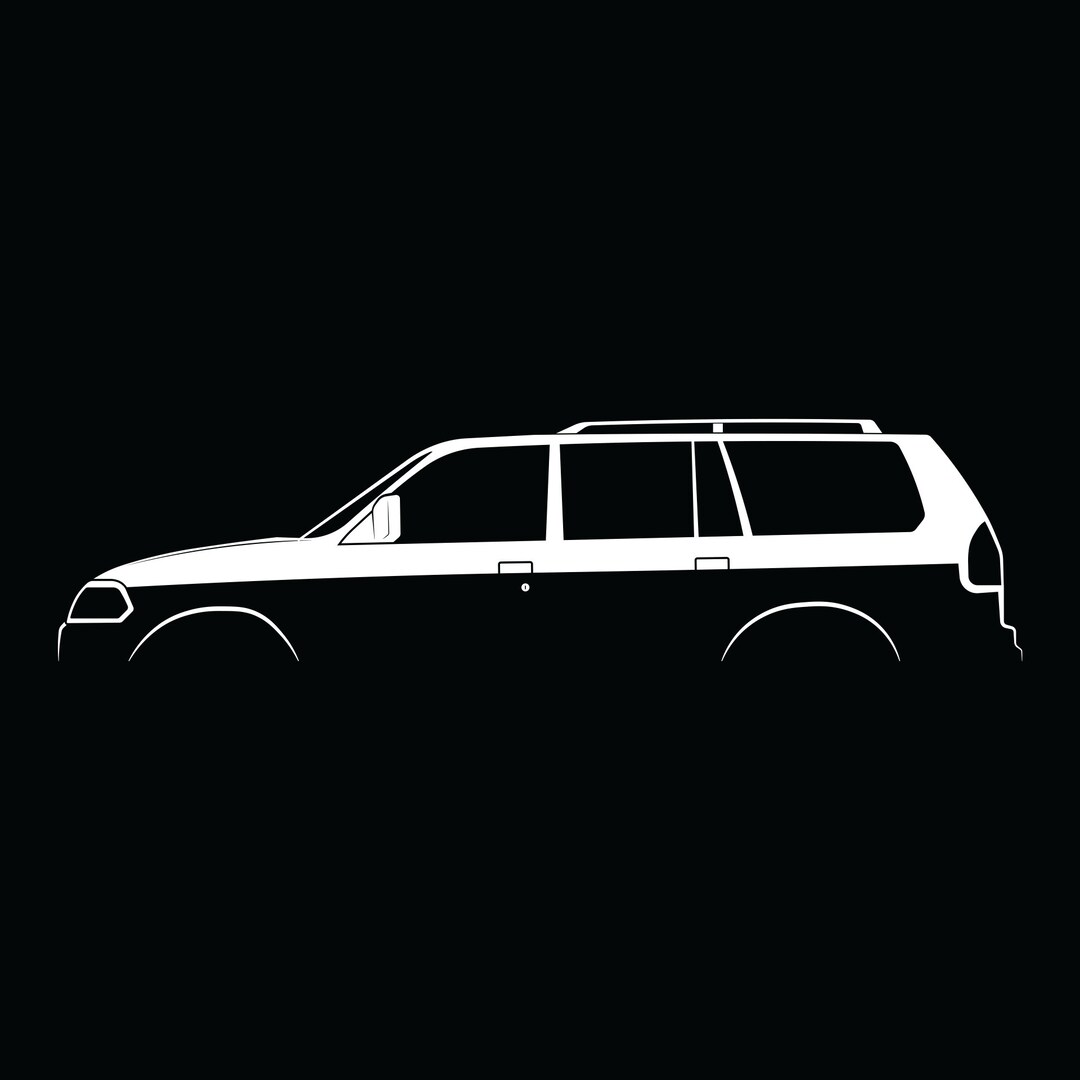 Pajero Sport 1996 Silhouette Vector File - Etsy