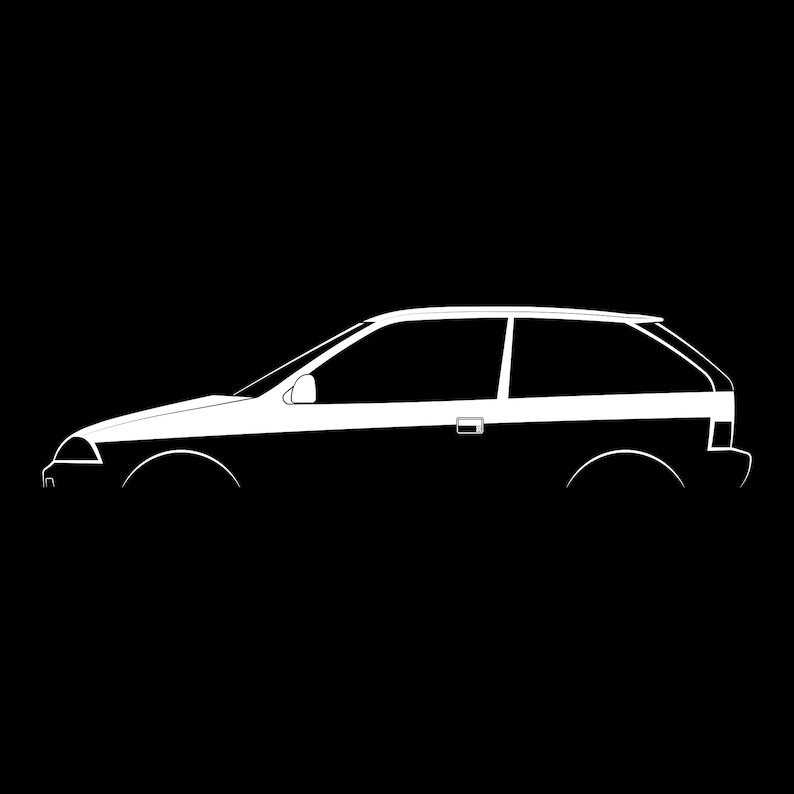 Swift Gti Silhouette Vector File - Etsy