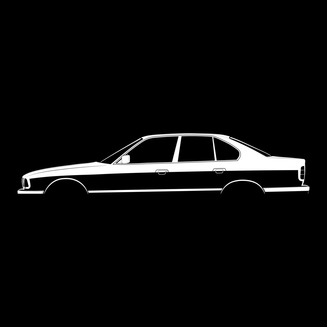 M5 E34 Silhouette Vector File - Etsy