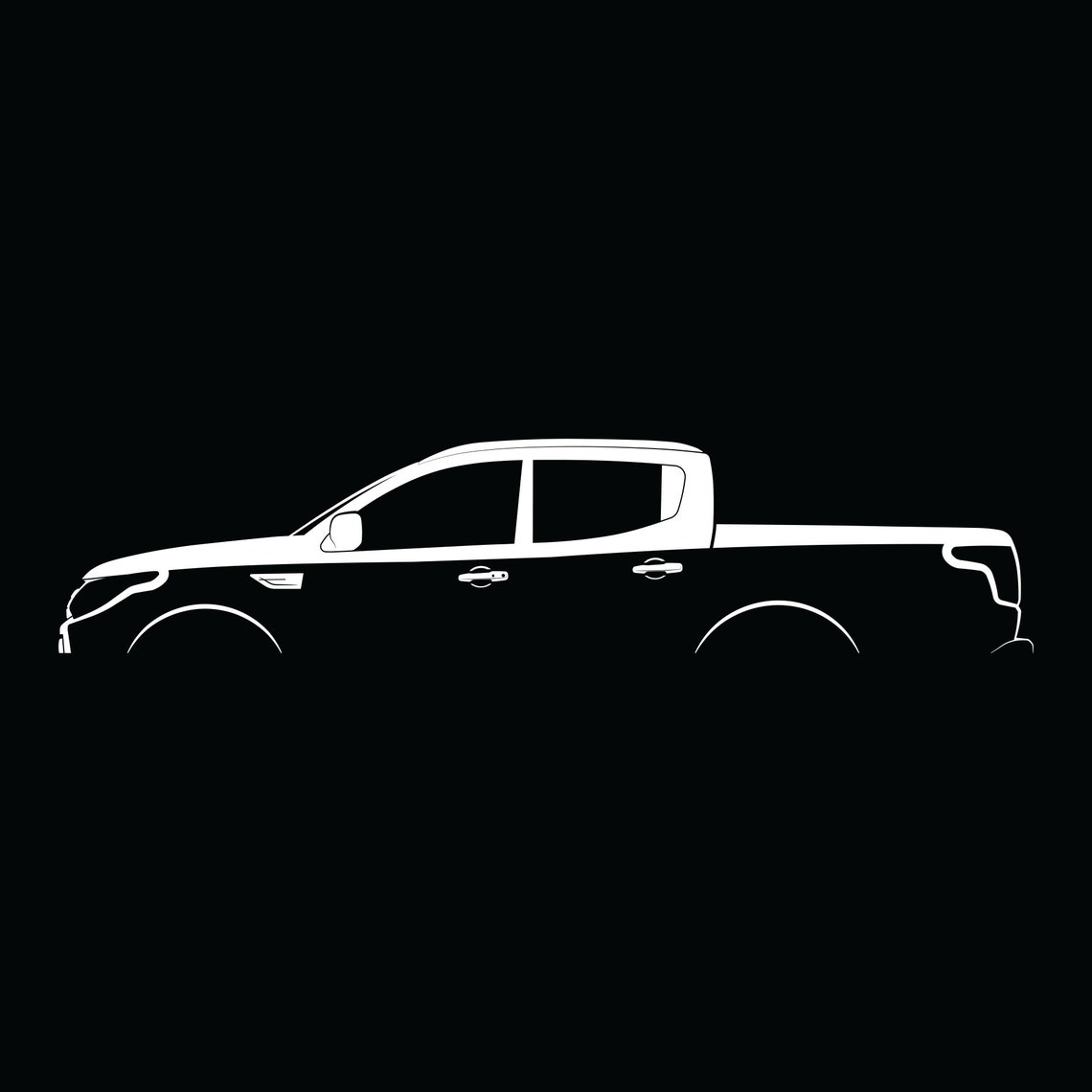 L200 (2015) Silhouette Vector File - Etsy