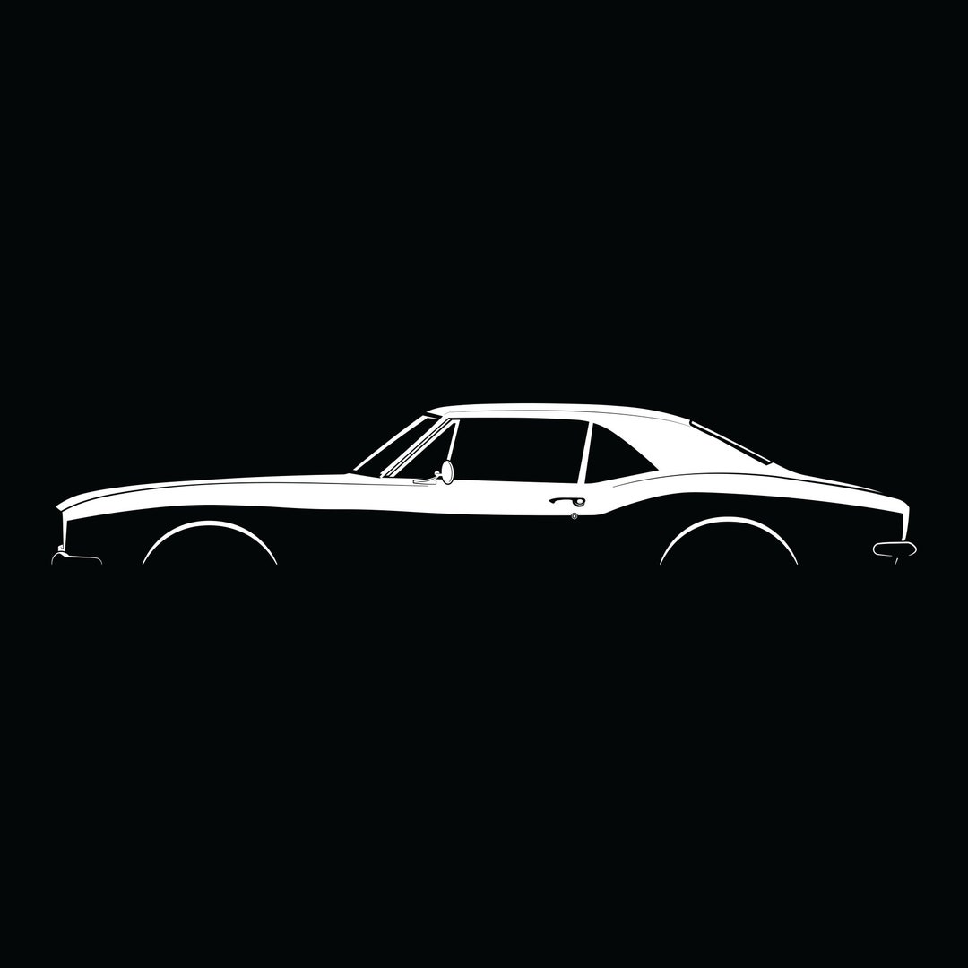 Camaro Sport Coupe (1967) Silhouette Vector File - Etsy