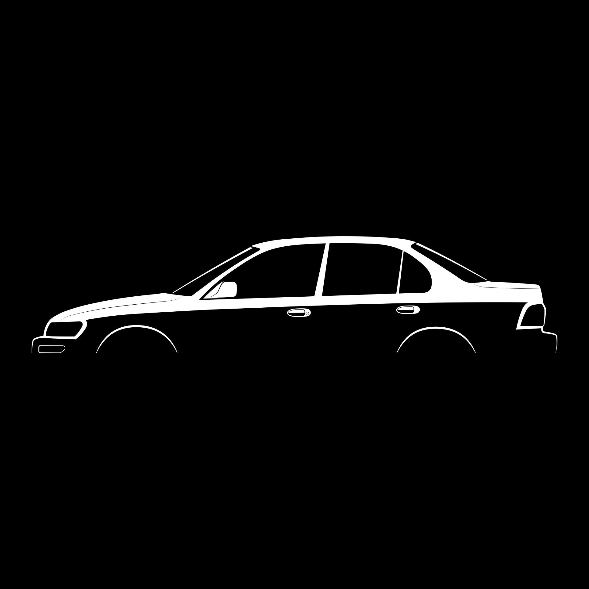 Corolla (E100) Silhouette Vector File - Etsy