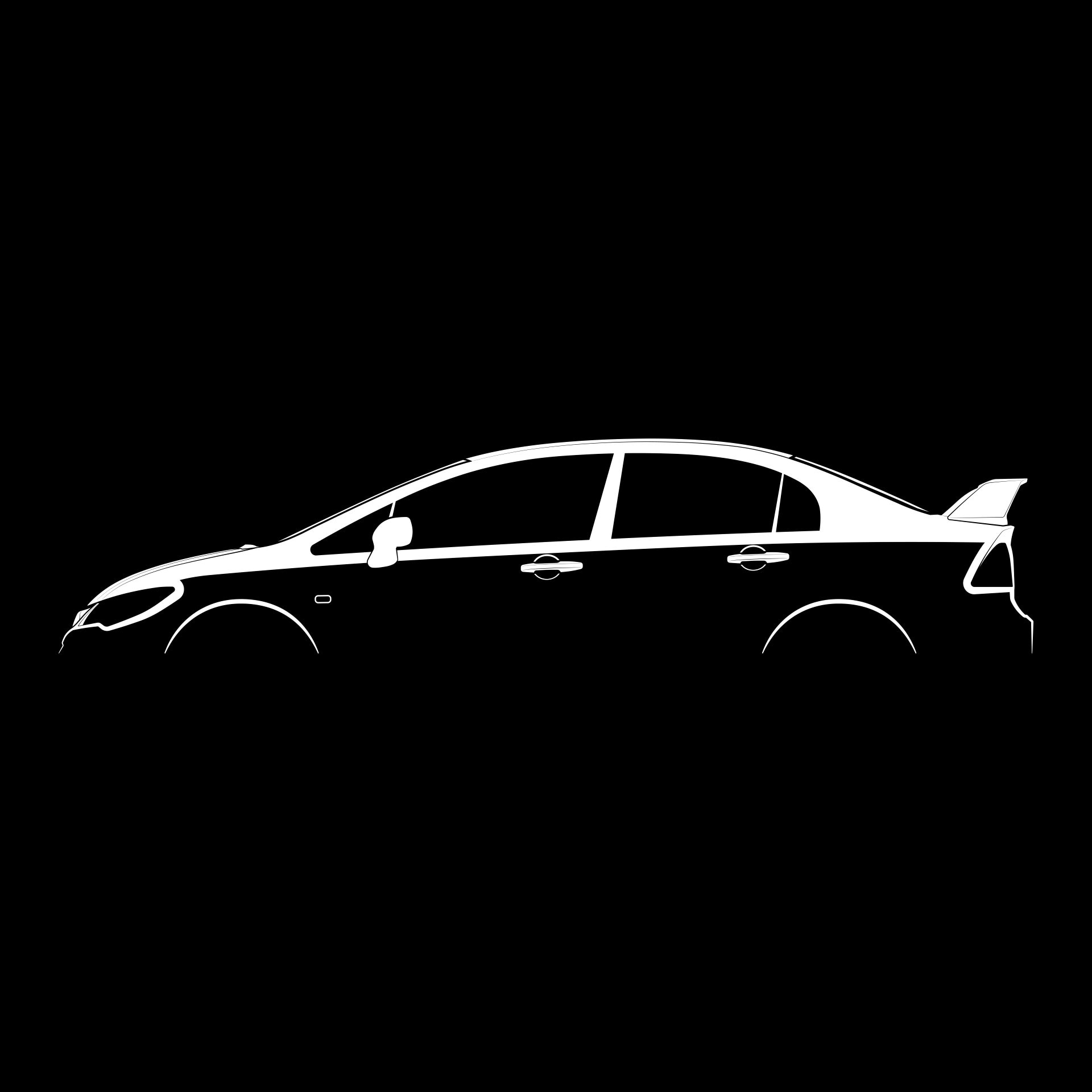 Civic (FA/FD/FG) Silhouette Vector File - Etsy