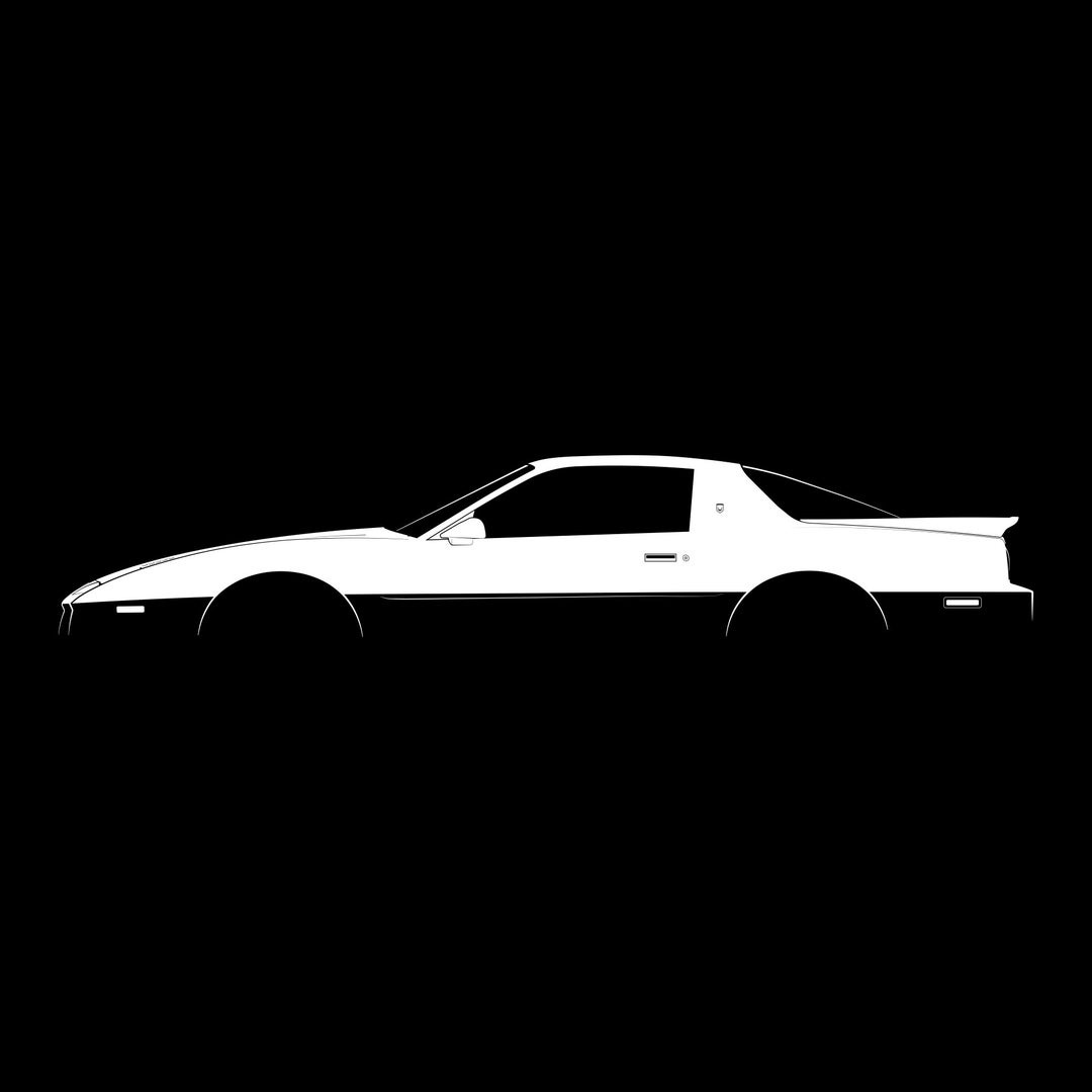 Firebird Turbo (1989) Silhouette Vector File - Etsy