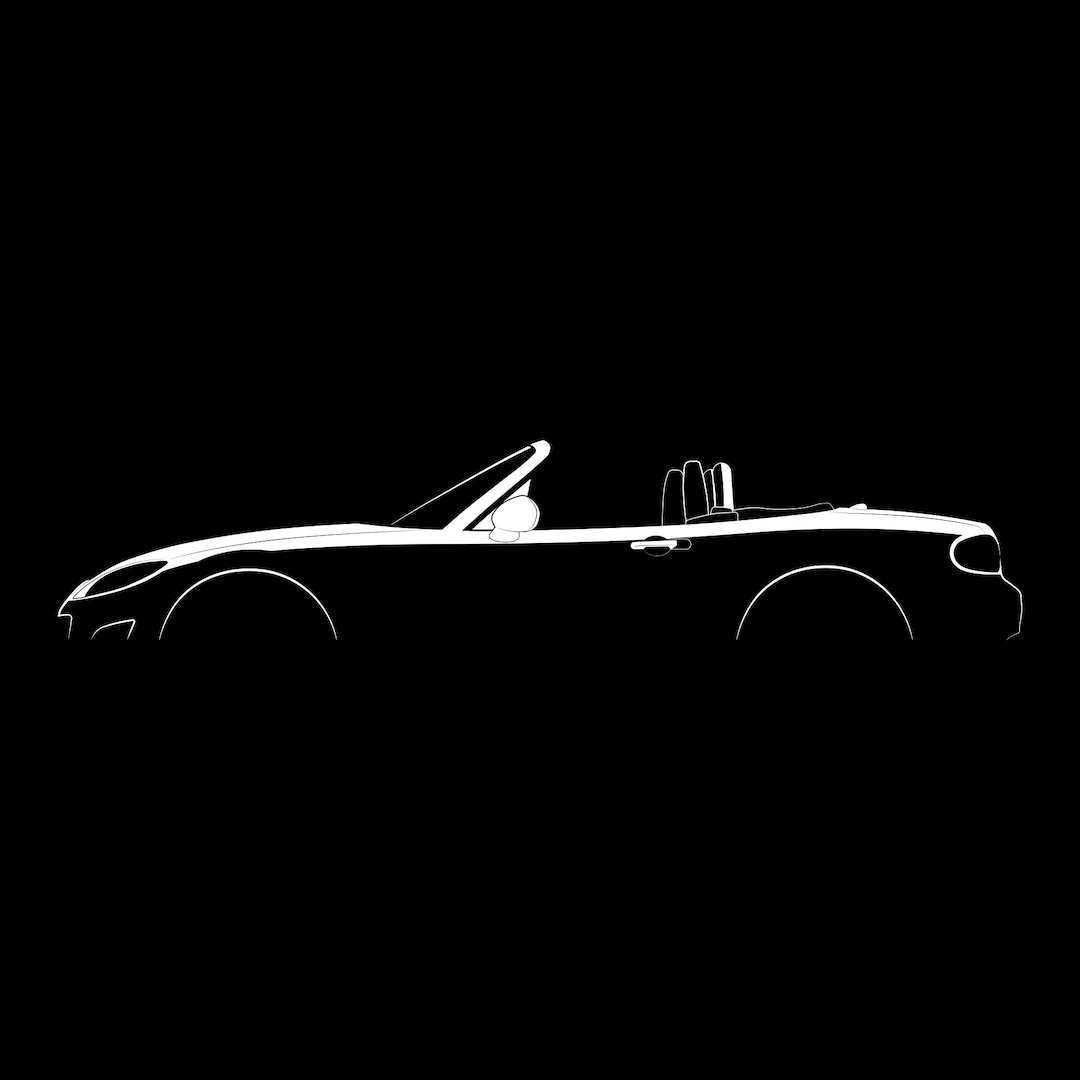MX-5 Miata (NC) Silhouette Vector File - Etsy