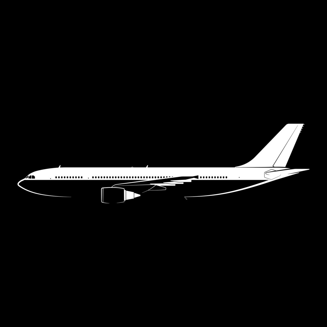 A300-600 Silhouette Vector File - Etsy
