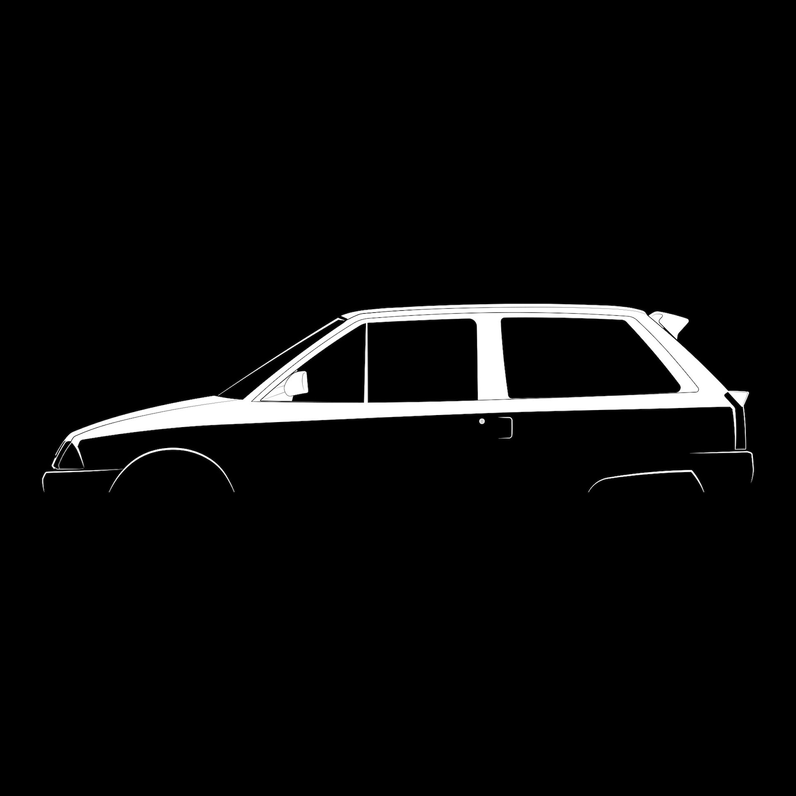 AX Gti Silhouette Vector File - Etsy