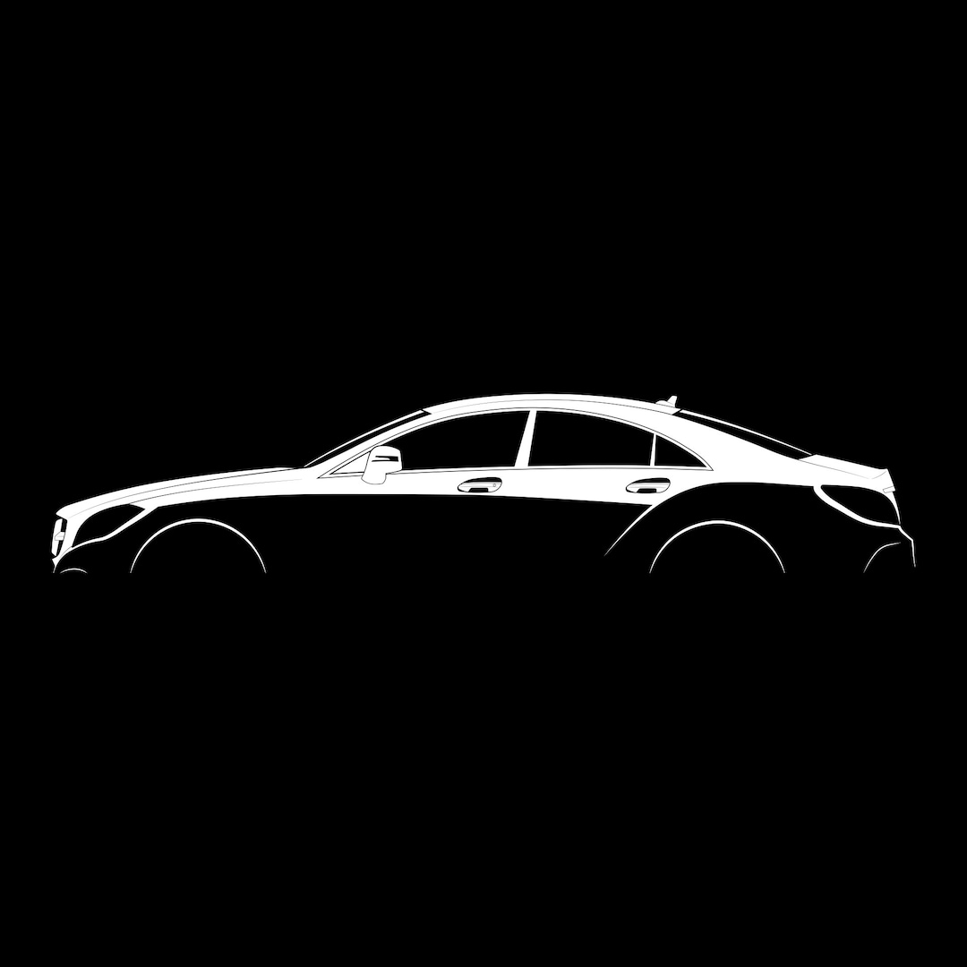 Cls-class (C218) Silhouette Vector File - Etsy