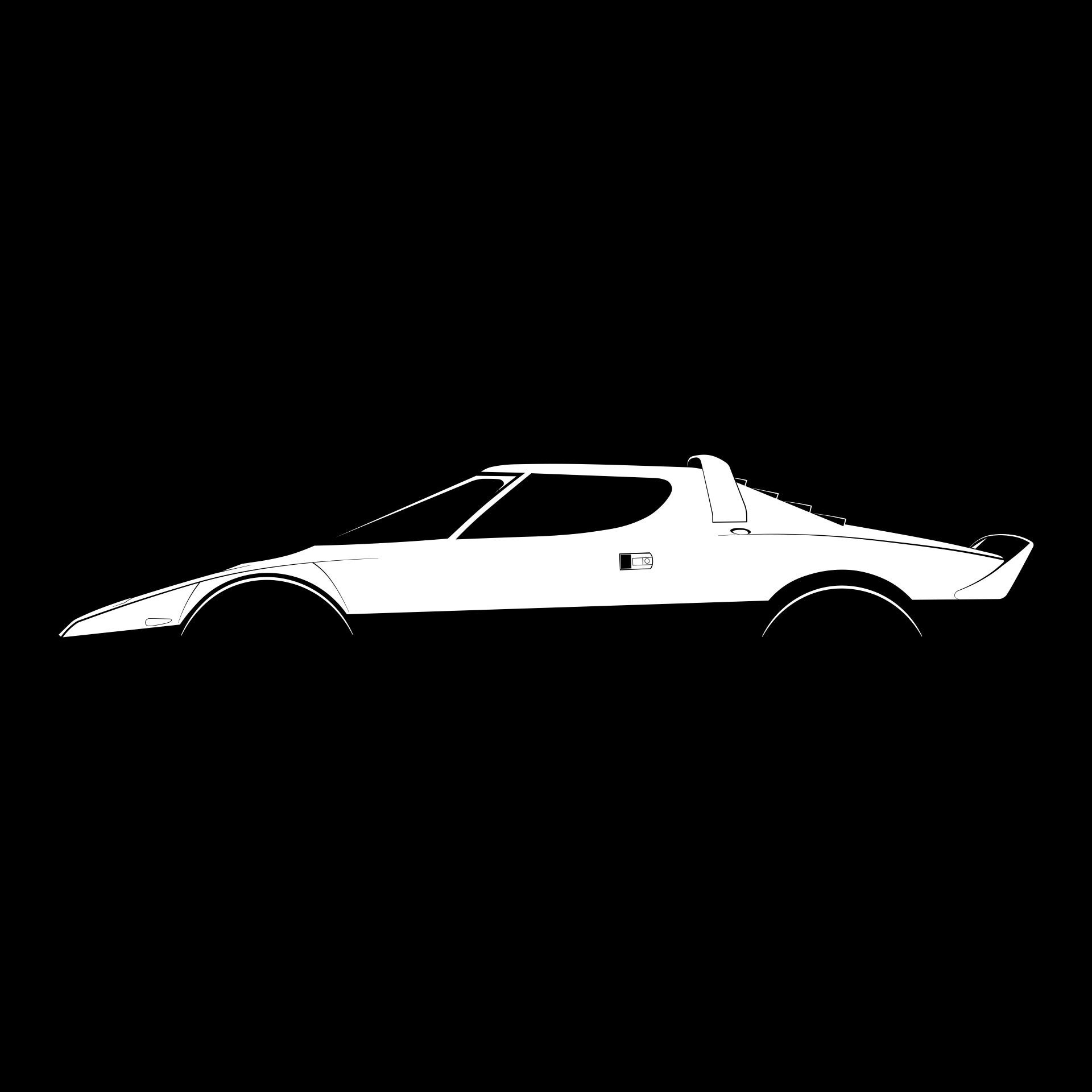 Stratos Stradale Silhouette Vector File - Etsy