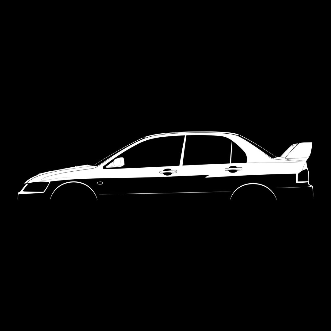 Lancer Evolution IX MR GSR Silhouette Vector File - Etsy