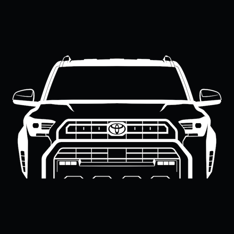 4runner (N500) Front and Rear Vector File - Etsy