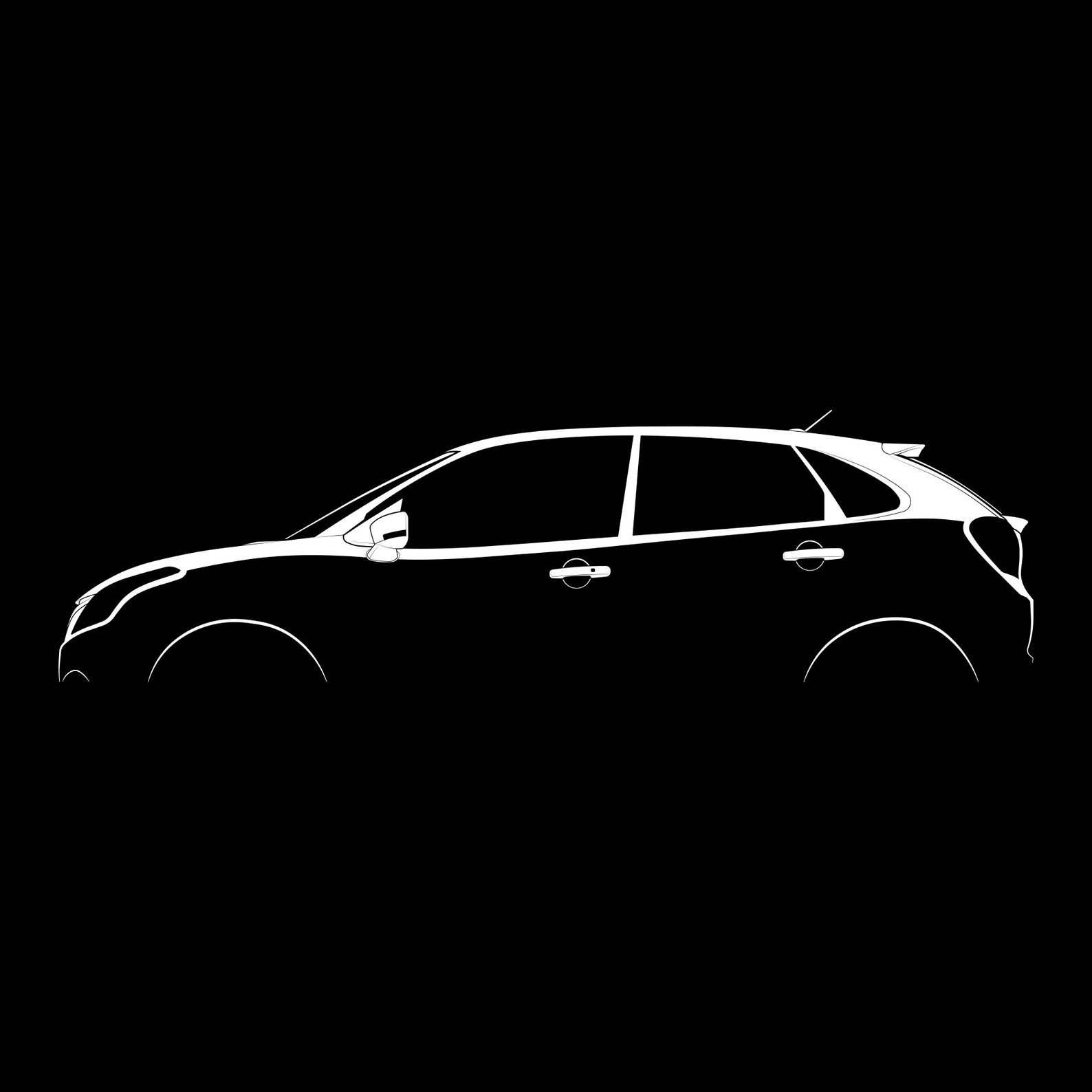 Baleno Silhouette Vector File - Etsy