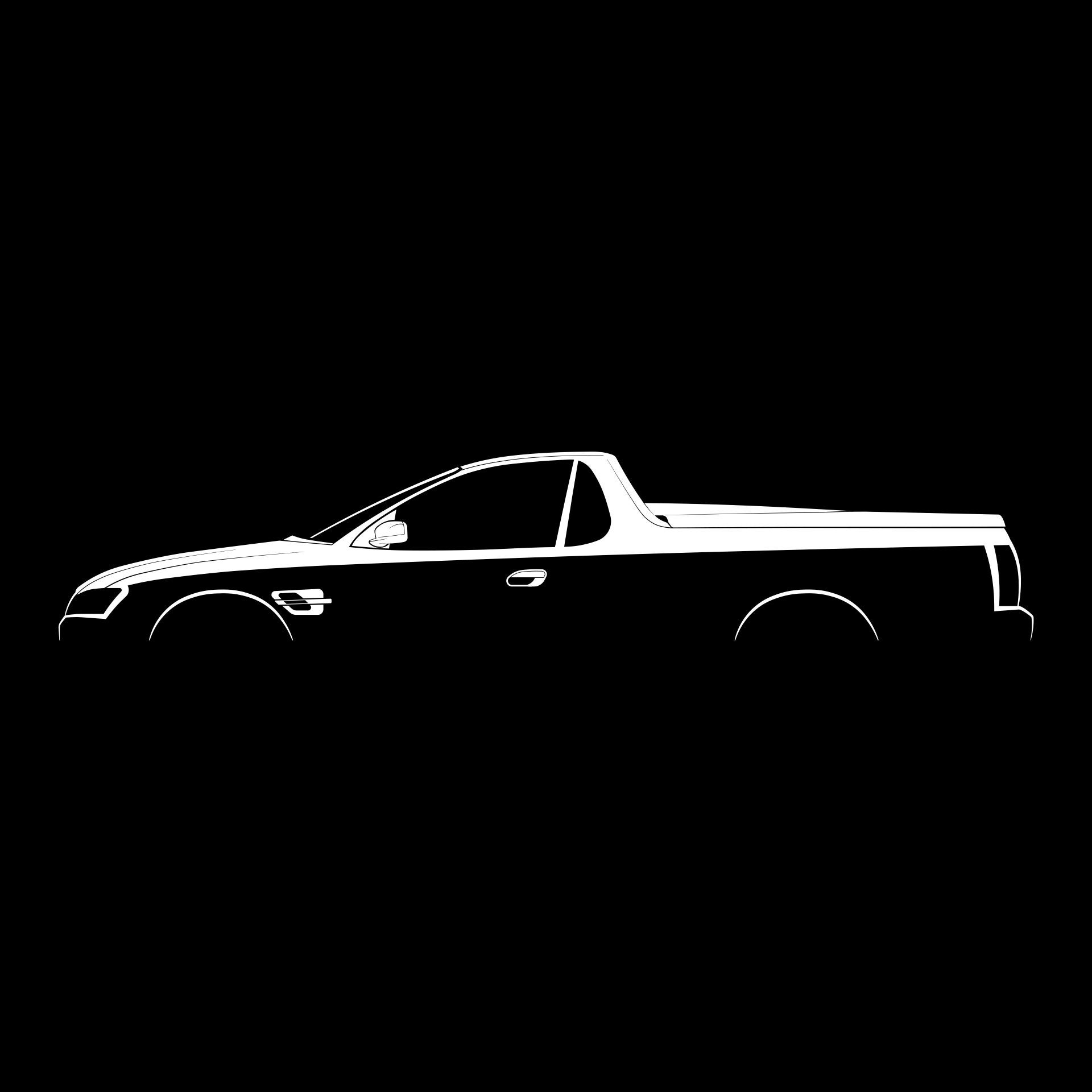 Commodore Ute SS Thunder (VZ) Silhouette Vector File - Etsy