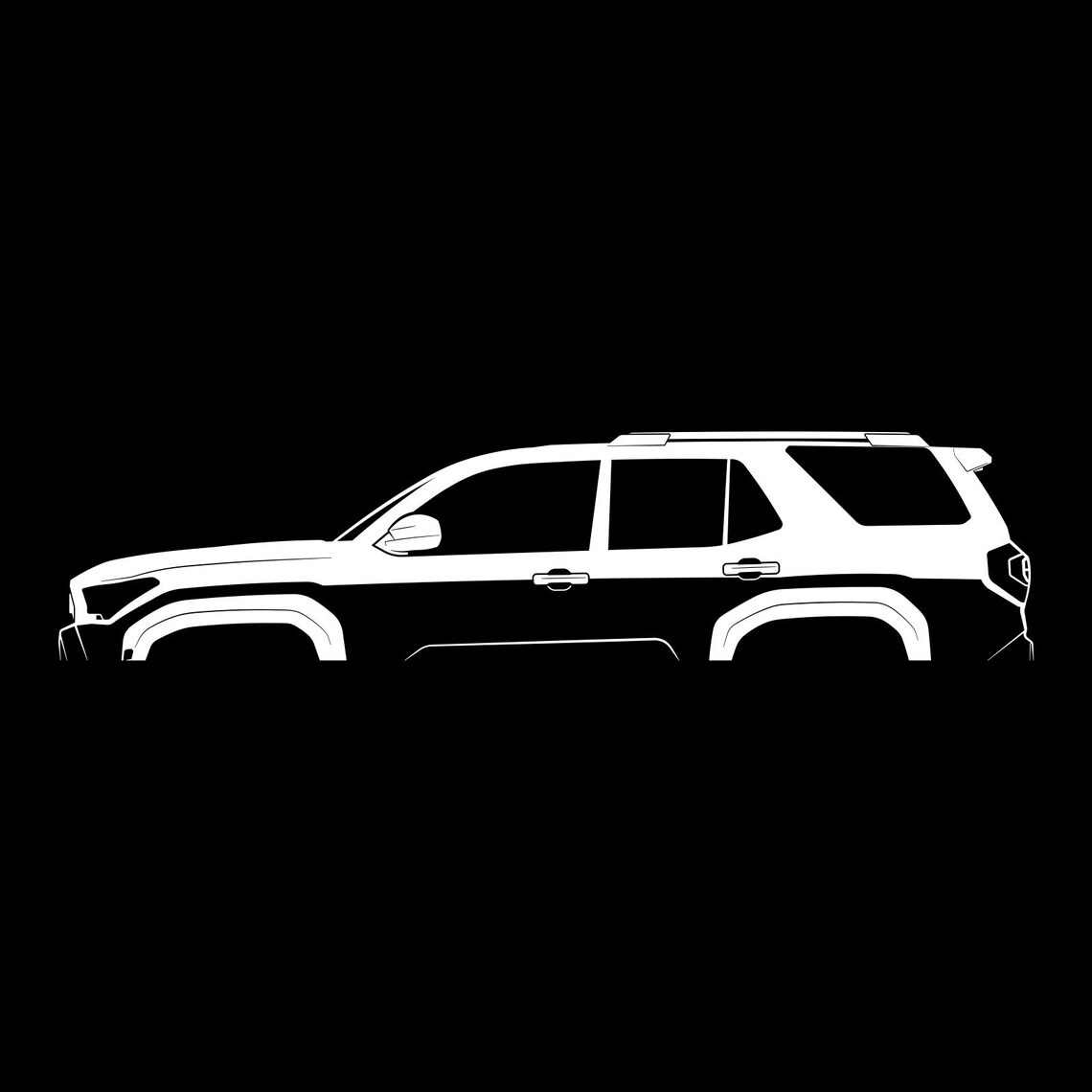 4runner (N500) Silhouette Vector File - Etsy