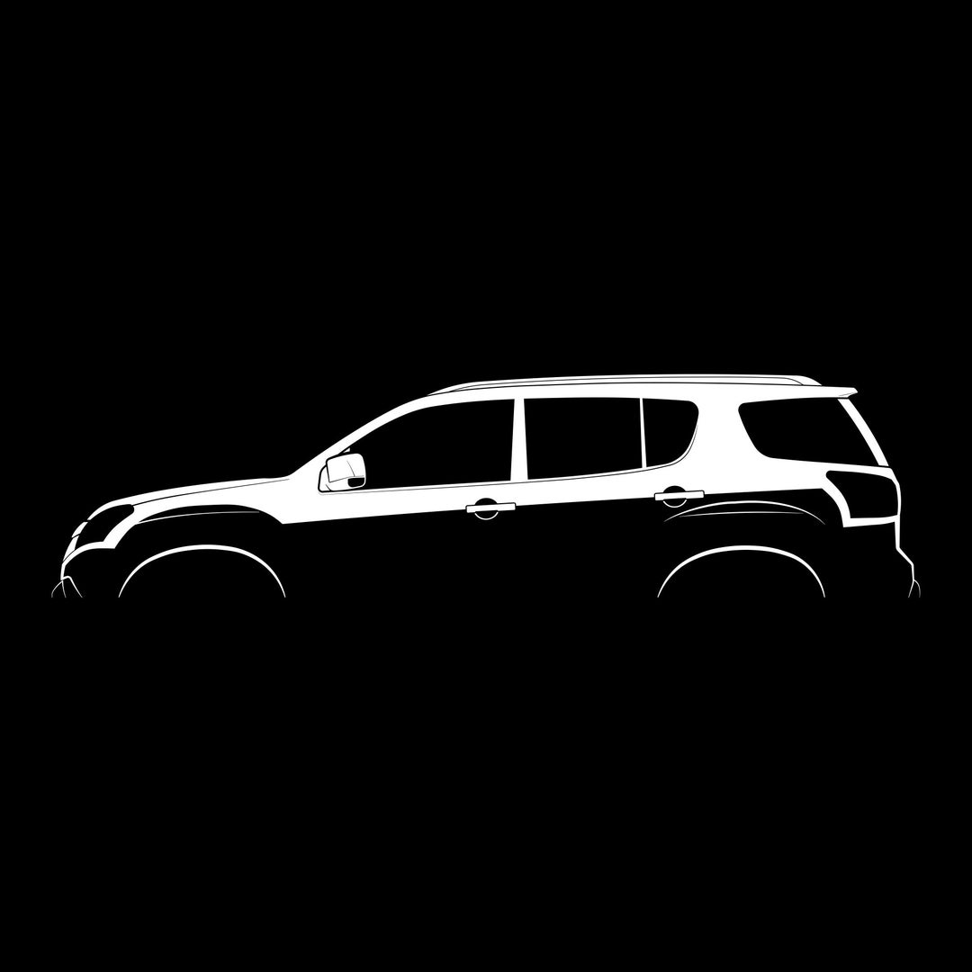 MU-X (2013) Silhouette Vector File - Etsy