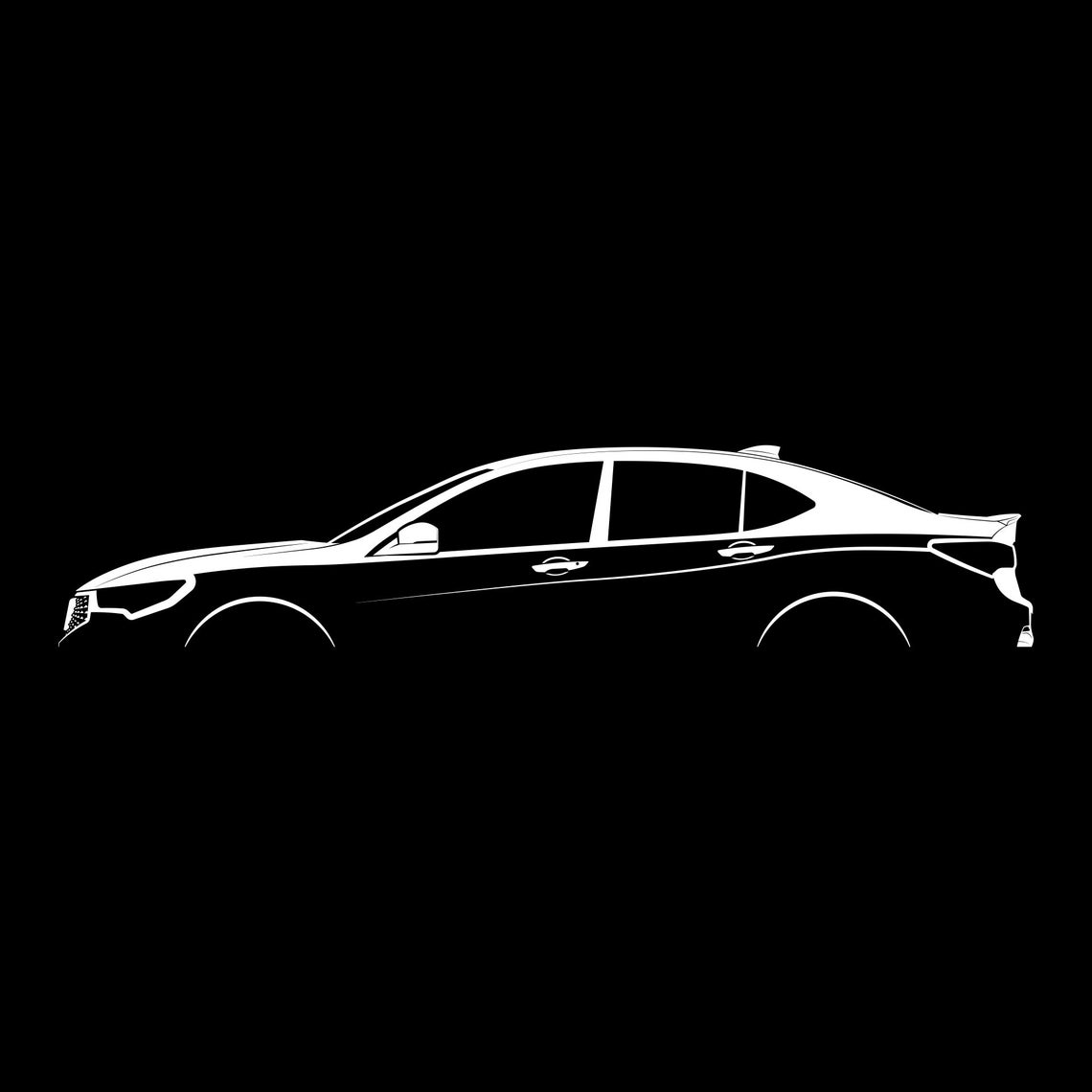 TLX (UB1) Silhouette Vector File - Etsy