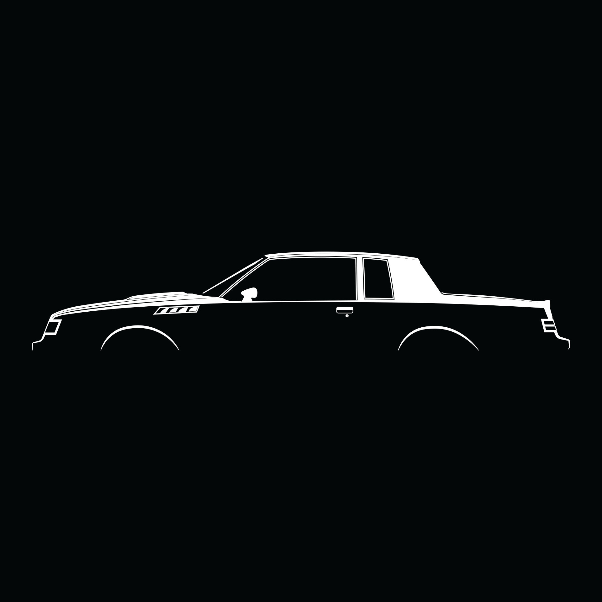 Buick GNX and Grand National Silhouette Vector File - Etsy