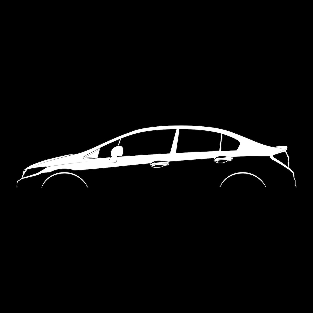 Civic (FB/FG) Silhouette Vector File - Etsy