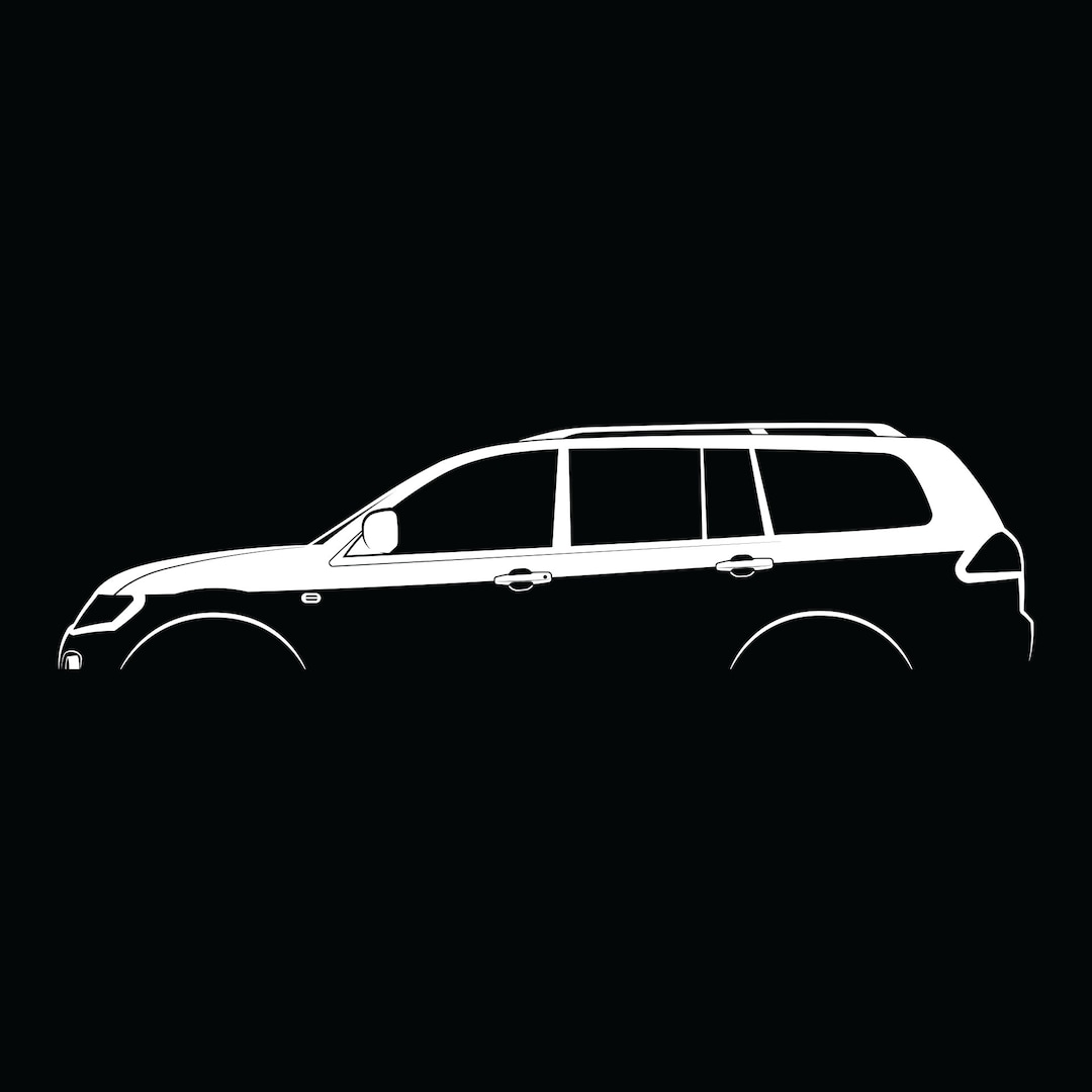 Pajero Sport (2008) Silhouette Vector File - Etsy