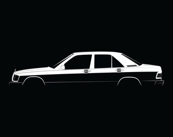 280 E W123 Silhouette Vector File - Etsy