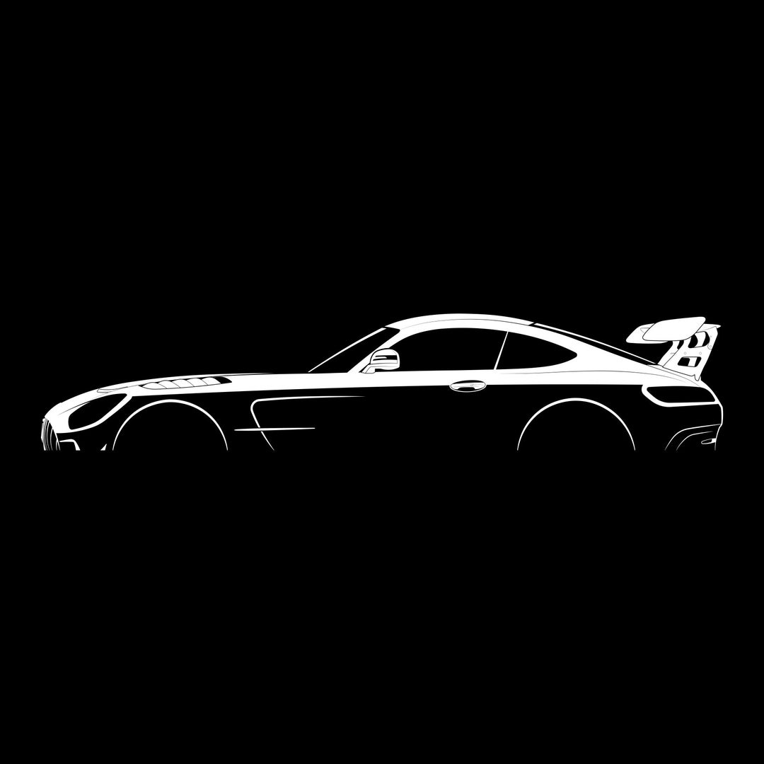 Mercedes-amg GT Black Series (C190) Silhouette Vector File - Etsy