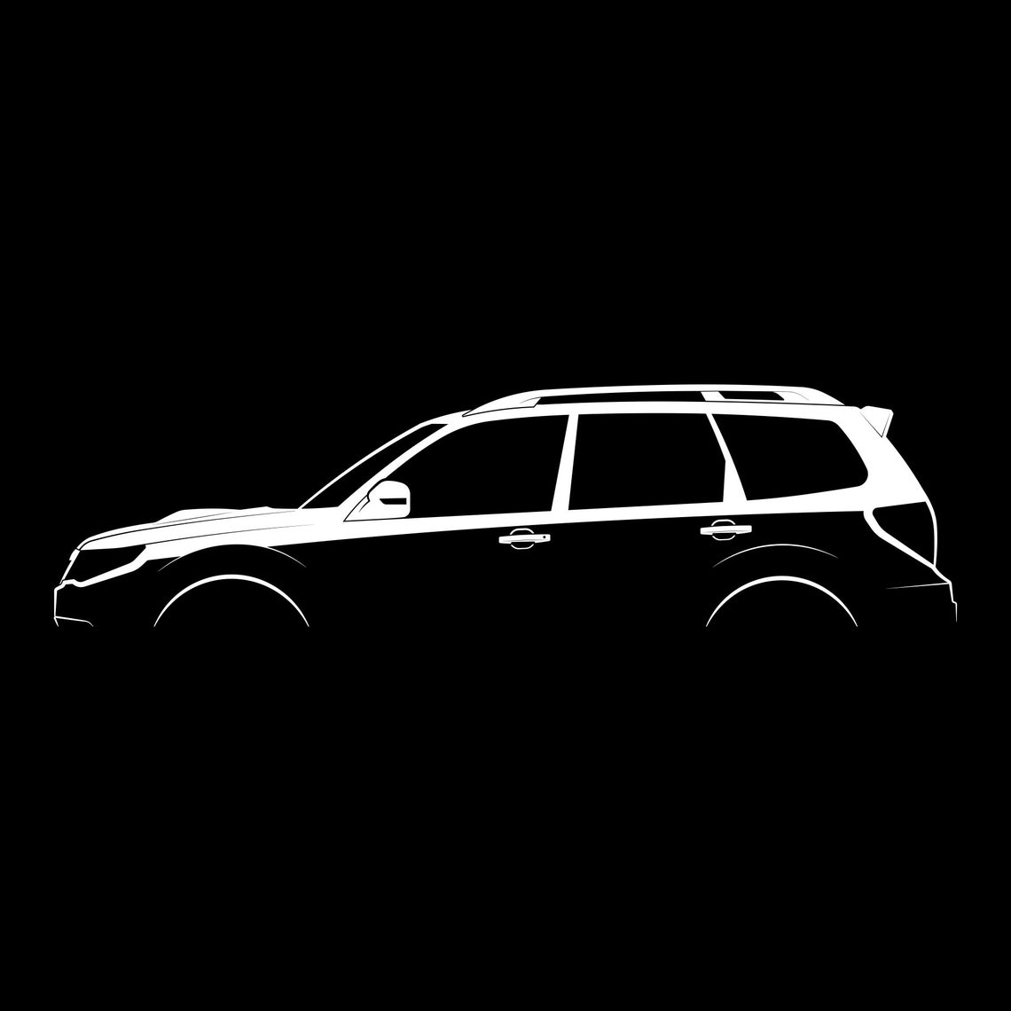 Forester (SH) Silhouette Vector File - Etsy