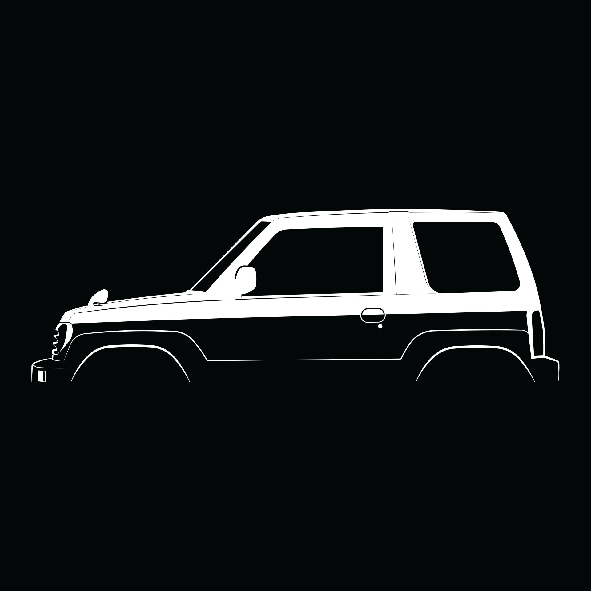 Pajero Junior Silhouette Vector File - Etsy