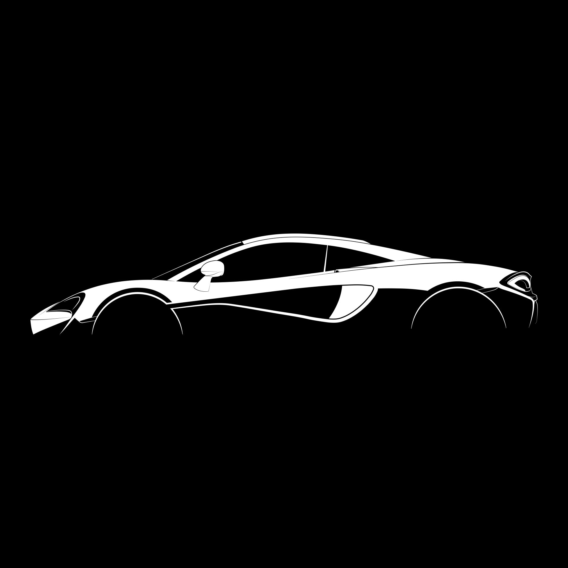 570S Silhouette Vector File - Etsy