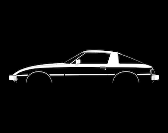 Mazda Rx7 Outline Svg - Etsy