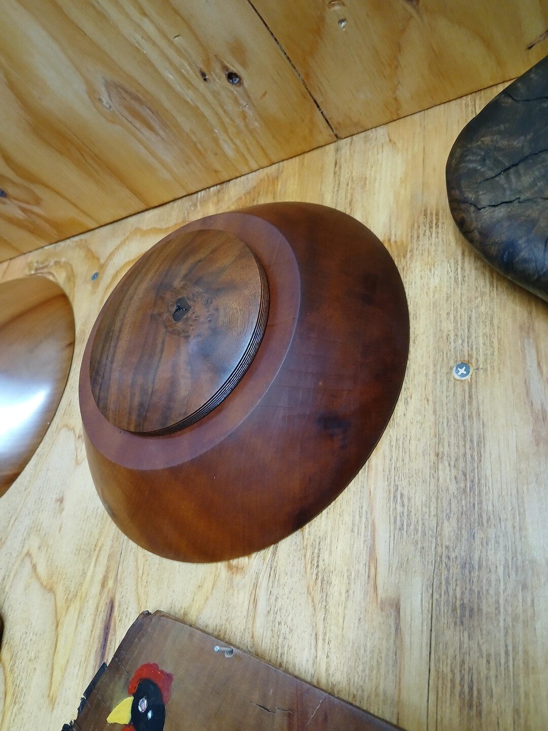 Straight Grain Madrone With Black Walnut Burl Sauser Wall Mounted Urn ...