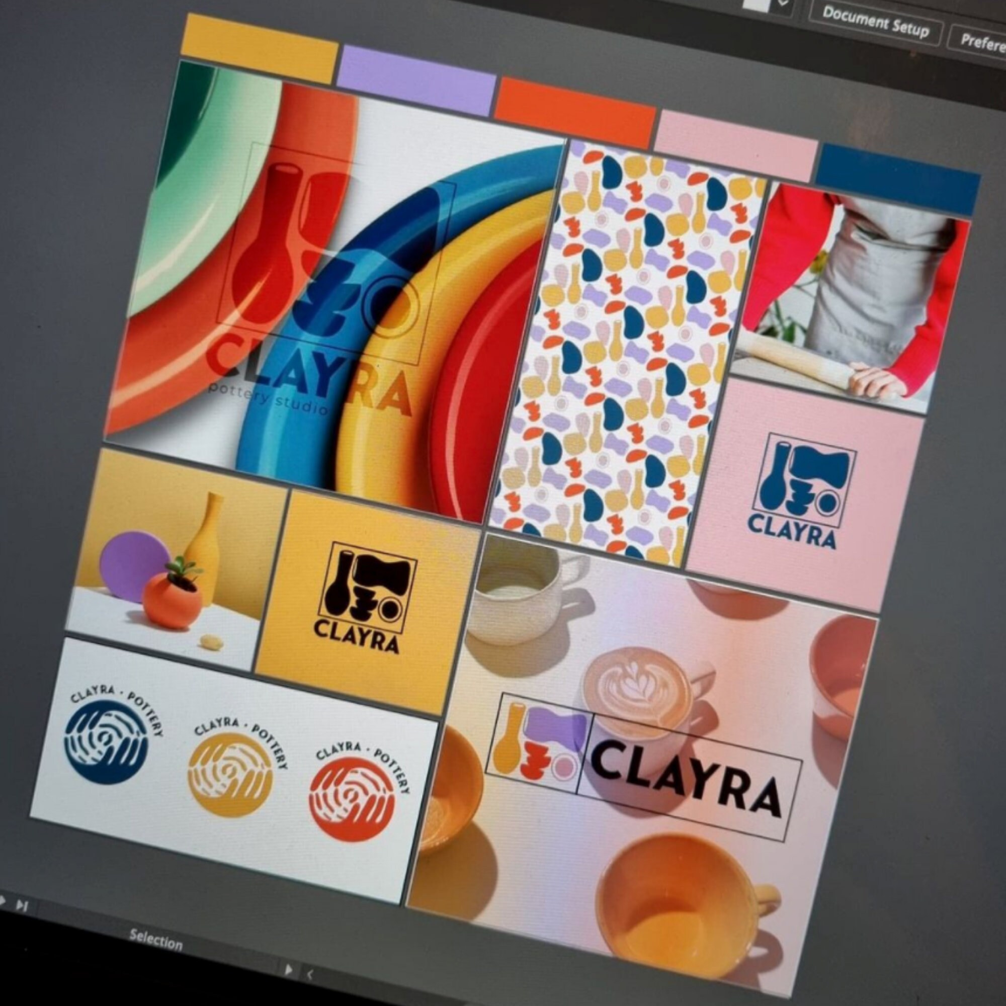 Digital Adobe Illustrator Brand Board Template Mini Brand Etsy