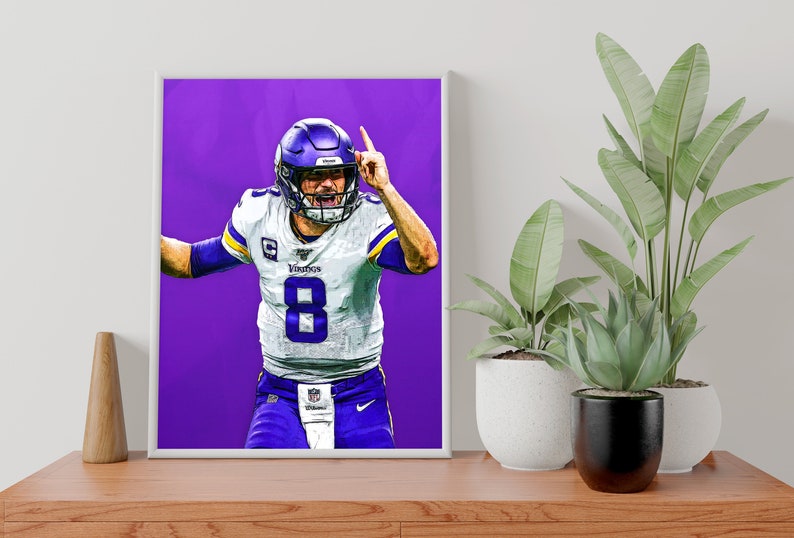 Kirk Cousins Poster Art - Etsy