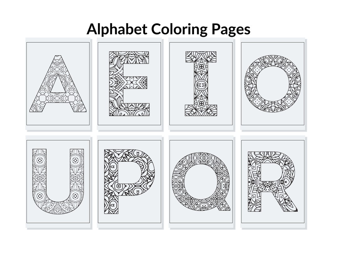 26 Page Alphabet Coloring Pages, Coloring Designs, Pdf Coloring Pages ...