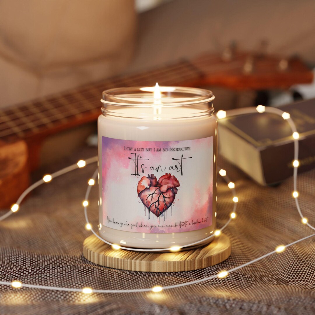 Swiftie Candle I Can Do It With a Broken Heart Taylor TTPD Scented Soy ...
