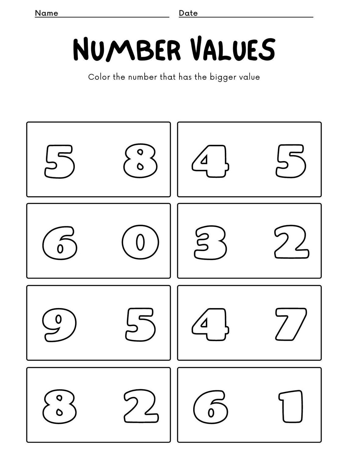 50 Printable Math Worksheets. Numbers 1-30. Preschool - 1st Grade. - Etsy