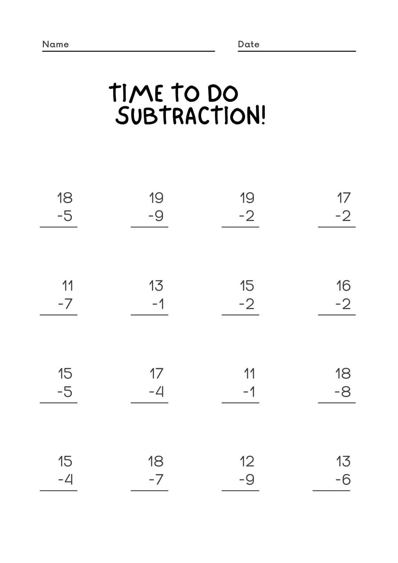 50 Printable Math Worksheets. Numbers 1-30. Preschool - 1st Grade. - Etsy