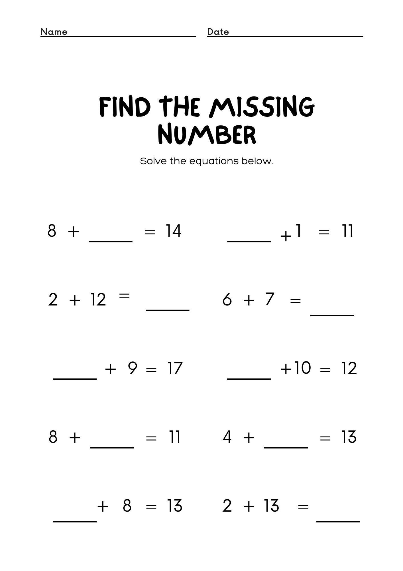 50 Printable Math Worksheets. Numbers 1-30. Preschool - 1st Grade. - Etsy