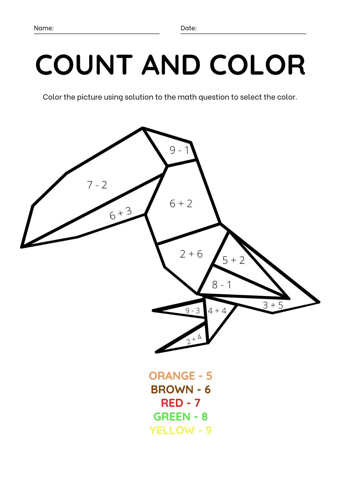 Math Worksheets Preschool - Etsy