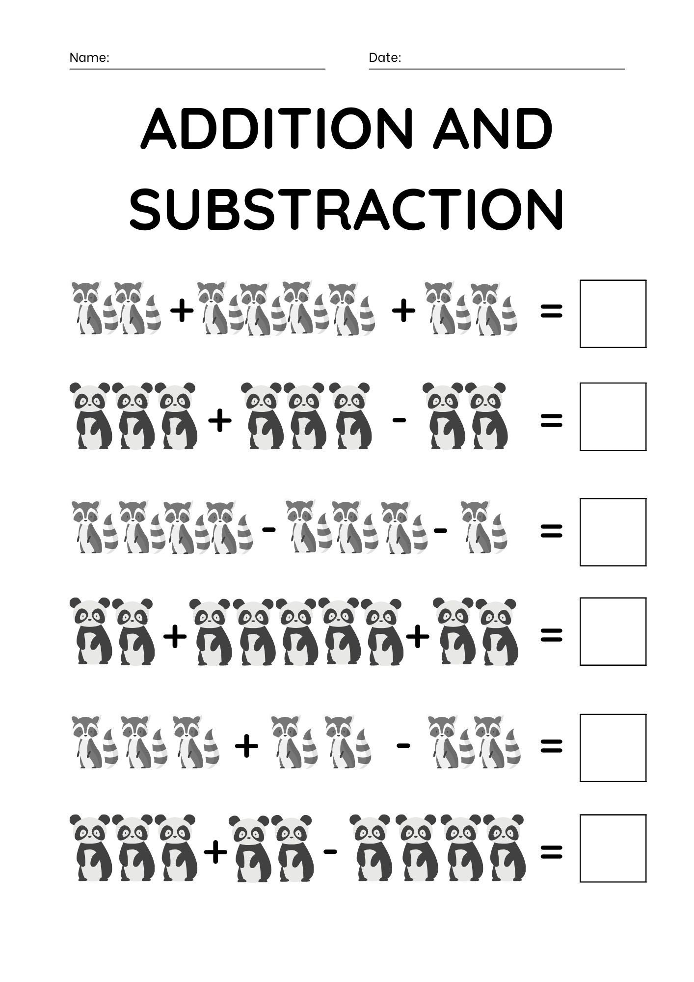 Math Worksheets Preschool - Etsy