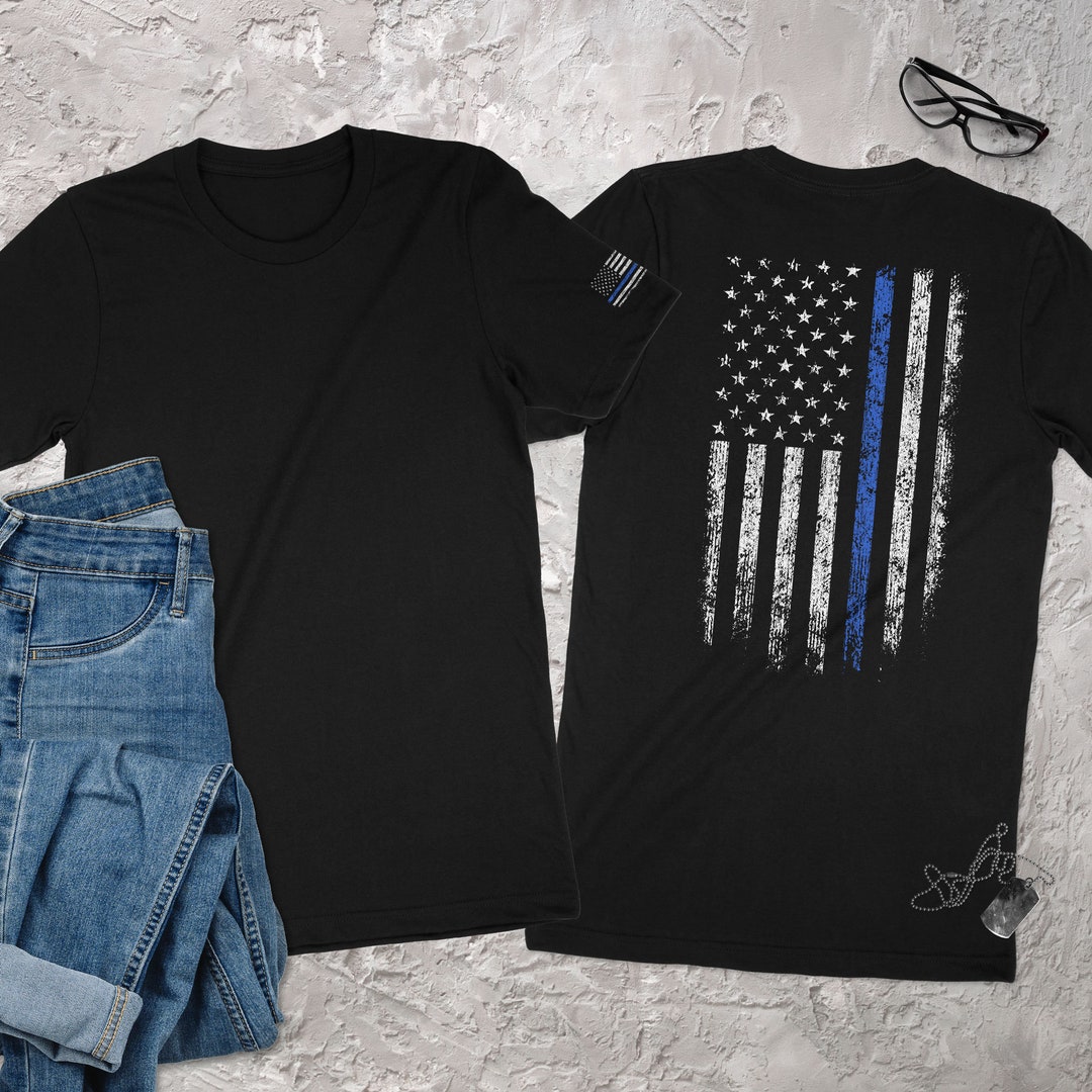 Police Unisex Jersey Shirt - Cop Tie Dye Soft Shirt - Support Your ...