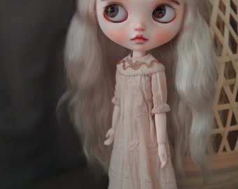 Vintage White Nightgown Blythe Doll Clothes,1/6 Doll Clothes for Azone ...