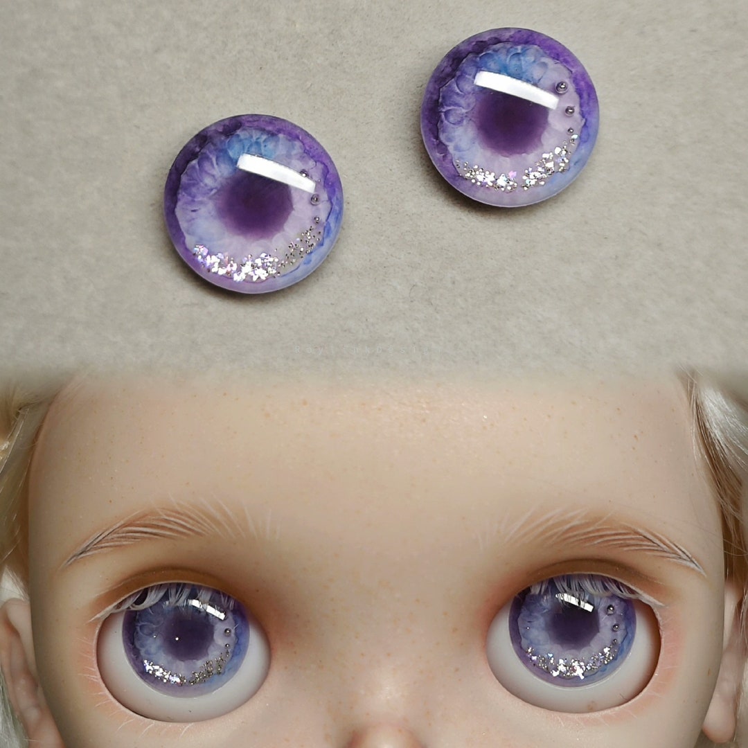 Purple Dream Crystal Blythe Eye Chips/handmade 3D Blythe Eyechips/realistic Blythe Eyes/blythe ...